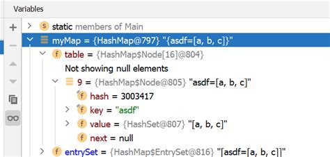Debugging Java Map How To Make Intellij Debug Panel Print