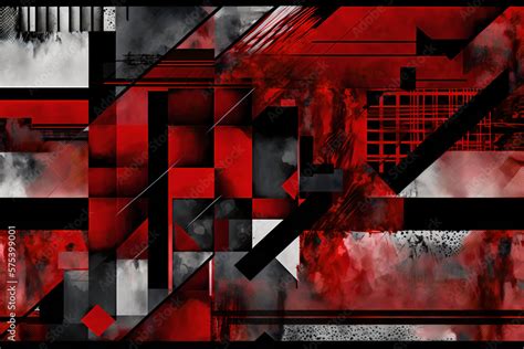 A Highly Detailed And Visually Striking Red And Black Abstract Background Pattern Featuring