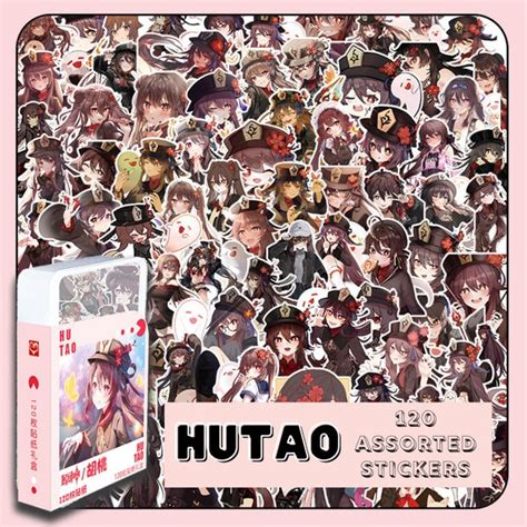 Genshin Hutao Sticker Etsy