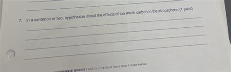 Solved 7 In A Sentence Or Two Hypothesize About The
