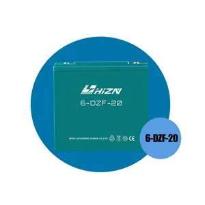 Factory directly 6 DZF 12 12V 20ah leacd acid battery for e-bike