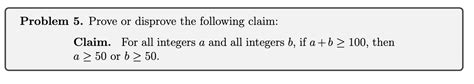 solved problem 5 ﻿prove or disprove the following