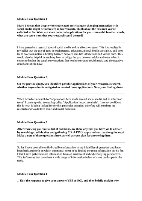 Module Four Short Responses Module Four Question 1 Mark Believes That People Who Create Apps