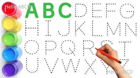 유아와 아이들을 위한 점선따라 알파벳 쓰기 모음 Abcd 알파벳 쓰기 Alphabet Song Abcd A For Apple English Varnmala