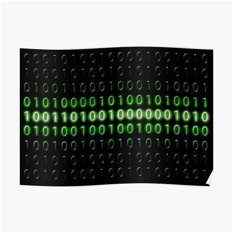 binary code poster for sale by zip zup redbubble