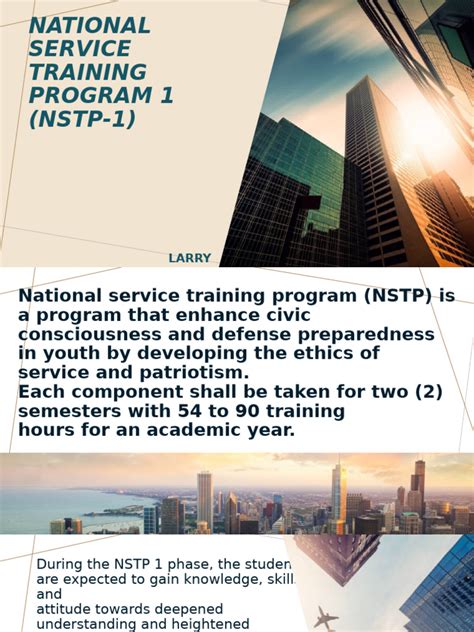 National Service Training Program 1 Nstp 1 Pdf
