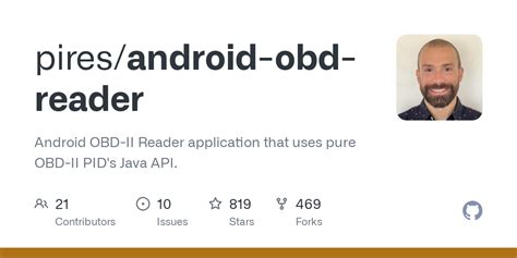 Github Piresandroid Obd Reader Android Obd Ii Reader Application That Uses Pure Obd Ii Pids