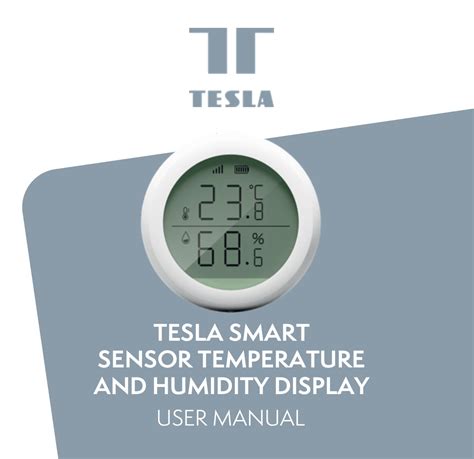 tesla smart sensor temperature and humidity display user manual
