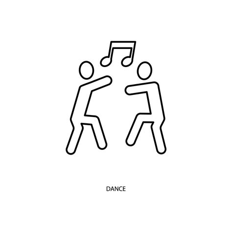 Dance Concept Line Icon Simple Element Illustration Dance Concept
