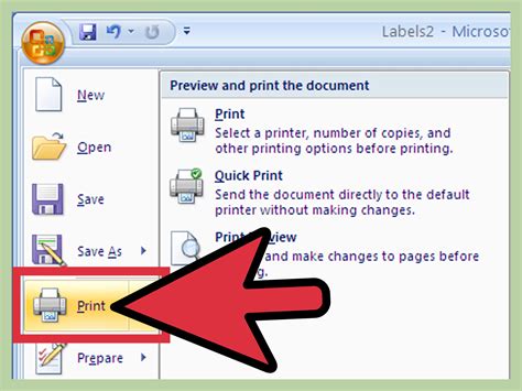 How To Create Labels Using Microsoft Word Steps Pertaining To Microsoft