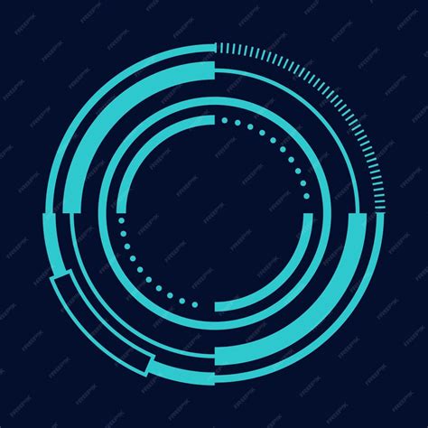 Premium Vector Sci Fi Circle Frame Modern User Interface Element Technology Futuristic