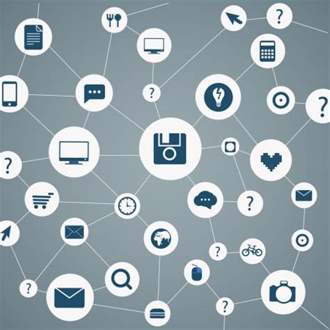 Computer Network Abstract Scheme Royalty Free Vector Image