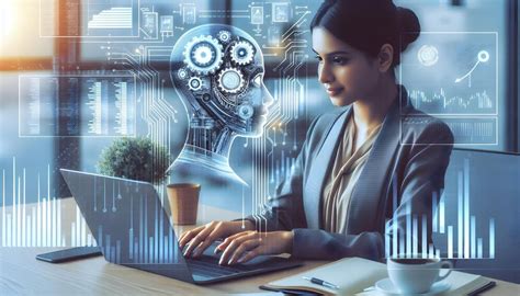 Photo Realistic As Financial Analyst Using Ai Tools For Stock Valuation
