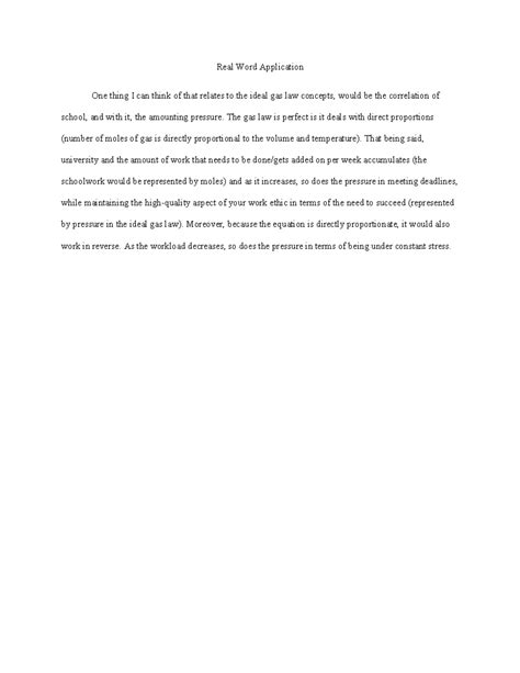 Real World Application Real Word Application One Thing I Can Think Of That Relates To The