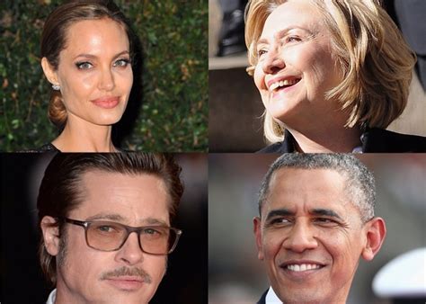 Brad Pitt Primo Lejano De Obama Y Angelina Jolie De Hillary Clinton