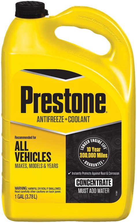 Prestone Universal Antifreeze + Coolant, Used for All Vehicles - 10 years/300,000 miles, 1 ...