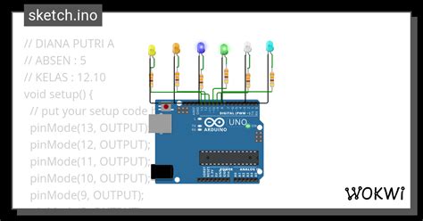 Proyek 2 Diana Putri Ahmadi Absen 5 Copy Wokwi ESP32 STM32 Arduino Simulator