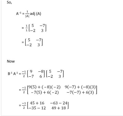 als det A=left[begin{array}{ll}3 & 7 2 & 5end{array}right], quad B=left[begin{array}{cc}6 & 8 7 ...