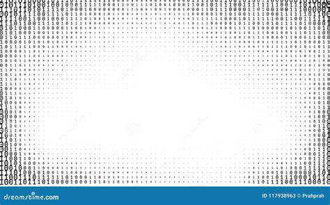 Gradient Binary Code Digits Background Stock Vector Illustration Of
