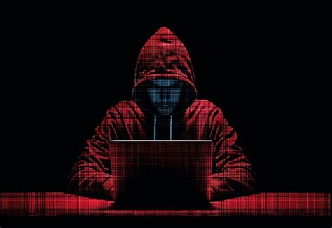 Premium Photo Photo Portrait Of Hacker Background With Gloves And Laptop