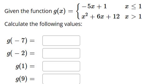 Solved Given The Function Chegg Com