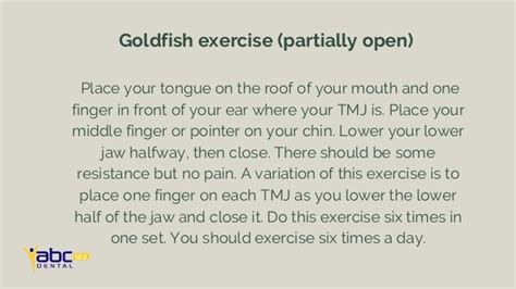 Tmj Exercises For Pain Relief Pdf