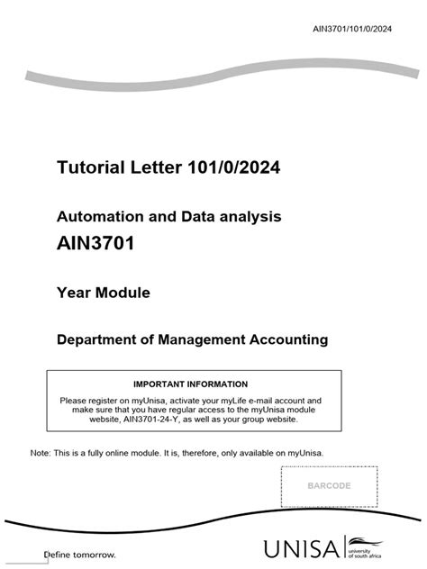 Ain3701 2024 Tl 101 0 B Pdf