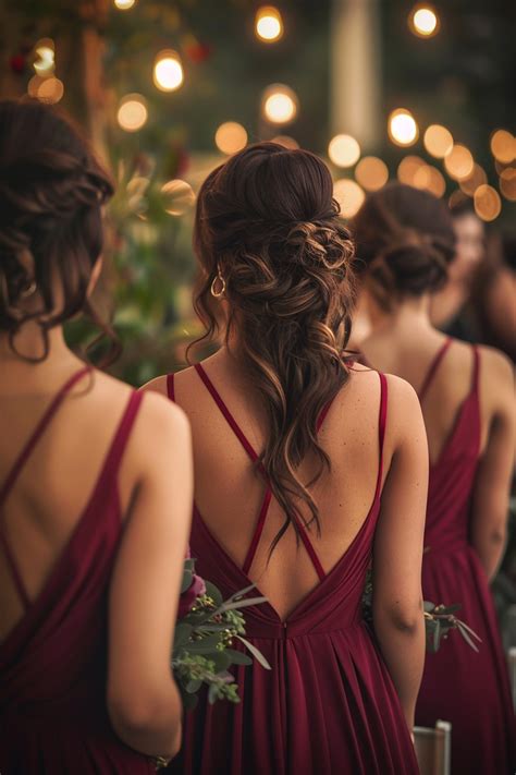 50 Maroon Bridesmaid Dresses