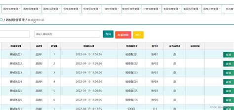 java springboot体育器材租赁系统 springboot旅游用品租借系统 csdn博客