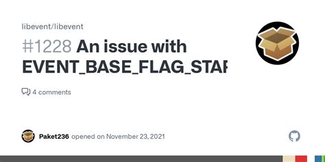 An Issue With Eventbaseflagstartupiocp · Issue 1228 · Libevent