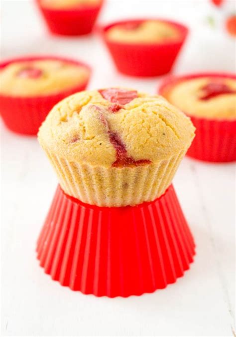 Vegan Cornbread Muffins With Strawberries One Ingredient Chef
