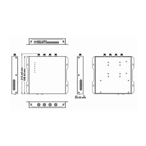 Ck R4 4 Port Uhf Rfid Fixed Reader 15m Range Fixed Rfid With Multi Protocol Support Cykeo®