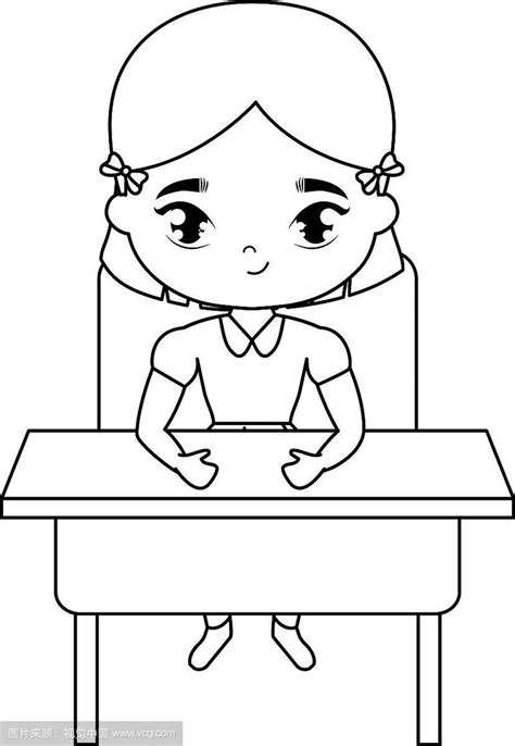 在桌子上看书的人的侧面简笔画怎么画最好（精选11张） 简笔画图片大全