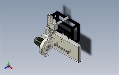 普通小型切割机床3d模型图纸 stp格式 step 模型图纸下载 懒石网