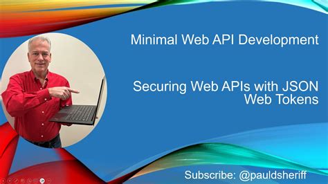 Lesson 14 Securing Minimal Web Apis With Json Web Tokens Youtube