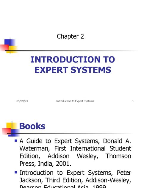 chapter 1 3 introduction to expert systems pdf expert