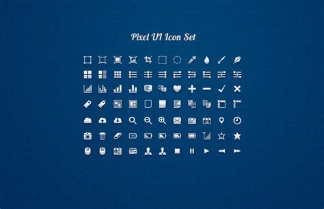 픽셀 ui 아이콘 세트 psd csh uidownload