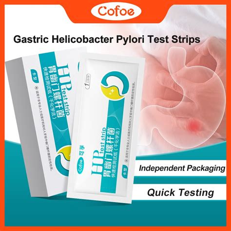 Cofoe Oral Hp Saliva Gastric Pyloric Test Paper Helicobacter Pylori Test Strips Rapid Detection