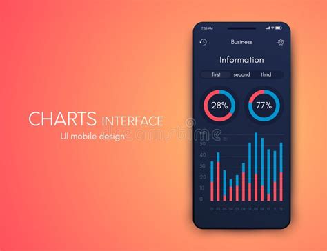 Mobile Application Interface Ui Design Stock Vector Stock Vector Illustration Of Layout