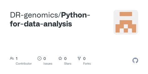 github dr genomics python for data analysis