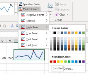 Excel Sparklines Create Resize Customize And Clear Excel Quick Help