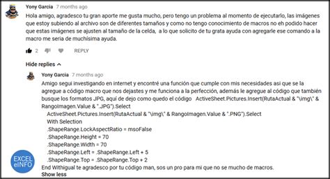 Insertar imágenes en Excel y ajustar tamaño a celdas con macros vba Sergio Alejandro Campos