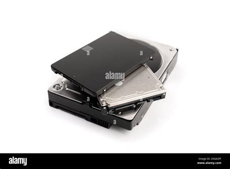 Pile Of A Variety Of Computer Hard Disk Drive Hdd And Ssd Isolated On White Background Computer