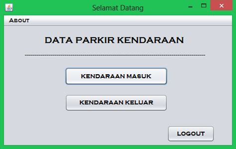 Tutorial Lengkap Membuat Aplikasi Parkir Kendaraan Menggunakan Java Netbeans Dan MySQL Indra92