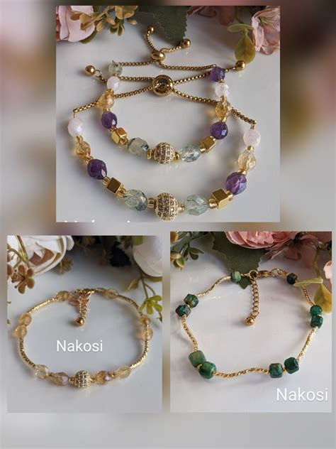 Nakosi Accessory ამეთვისტო ციტრინი პრენიტი ვეფხვის თვალი სამაჯური 40 45 ლარი Facebook