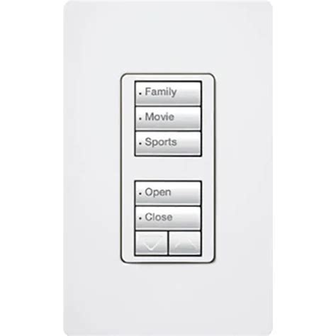 Lutron Seetouch Led Hybrid Keypad Works With Ra3 Systems 100w Led Dual Group With 2 Raise