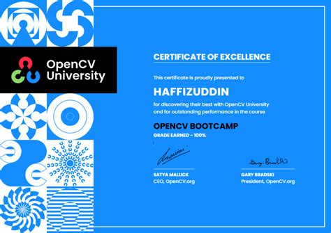 Opencv Free Opencv Bootcamp Certificate Opencv Opencv Free Opencv Bootcamp Certificate Opencv