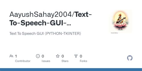 Github Aayushsahay2004text To Speech Gui Python Tkinter Text To Speech Gui Python Tkinter