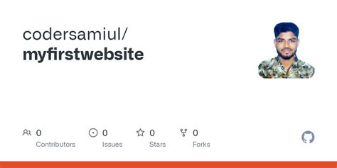 github codersamiul myfirstwebsite