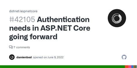 Authentication Needs In Aspnet Core Going Forward · Issue 42105